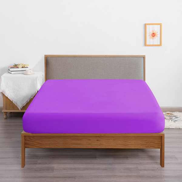 House of Hampton® Freiwald Microfiber Solid Colour Fitted Sheet - Wayfair Canada